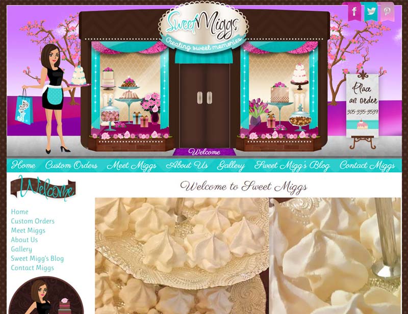 Cake Website Design